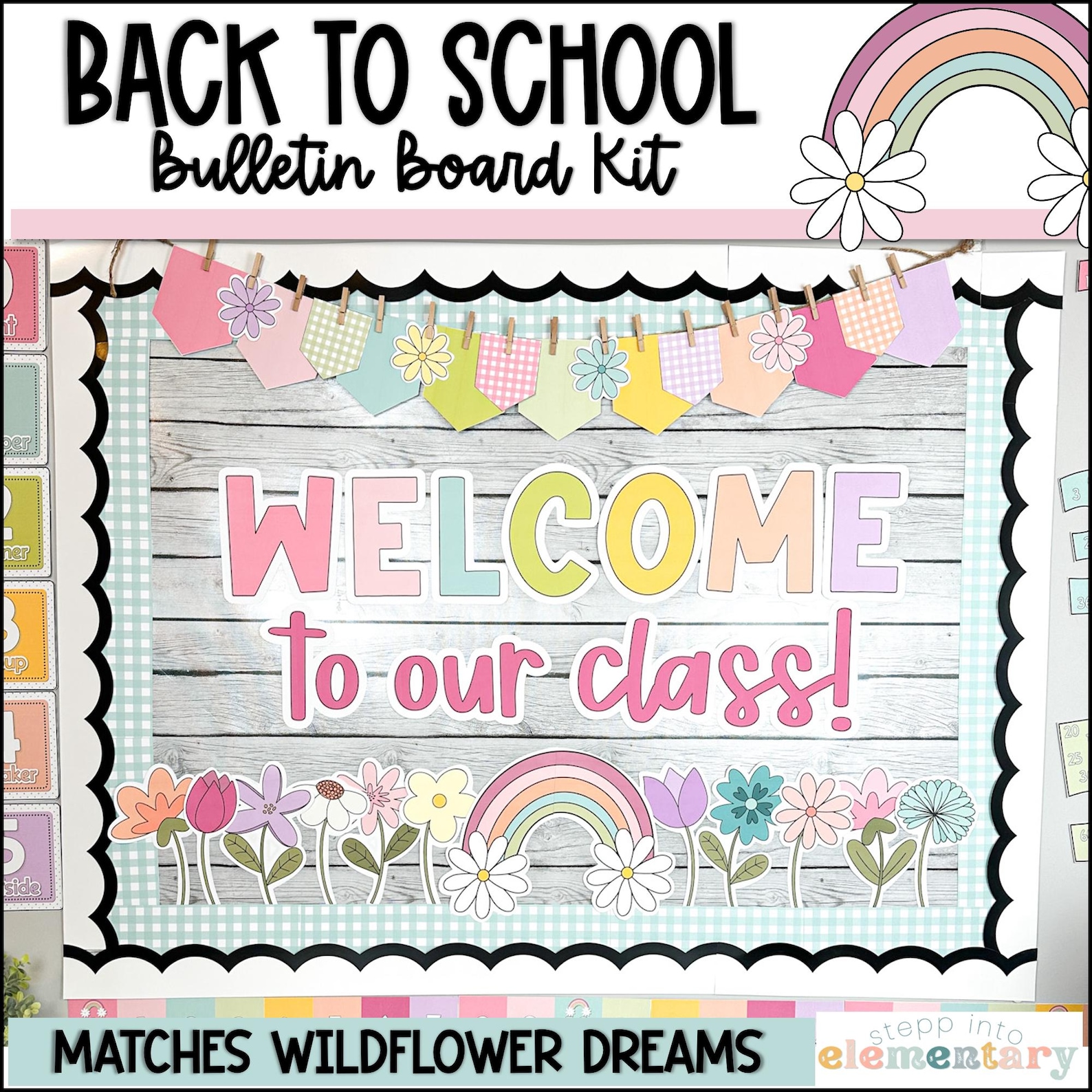 Wildflower Dreams Bulletin Board Kit | Back to School Decor (digital ...