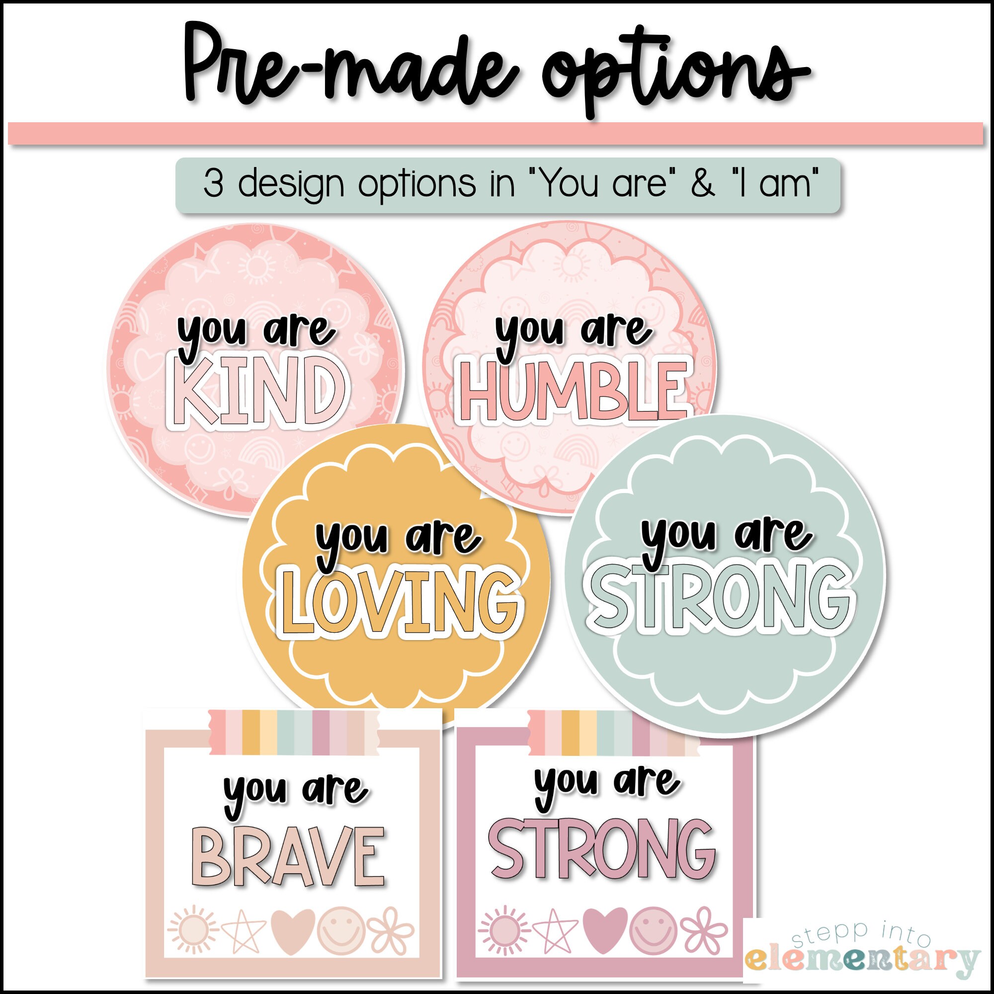 Pastel Doodles Affirmation Station | Student Affirmations | Editable ...