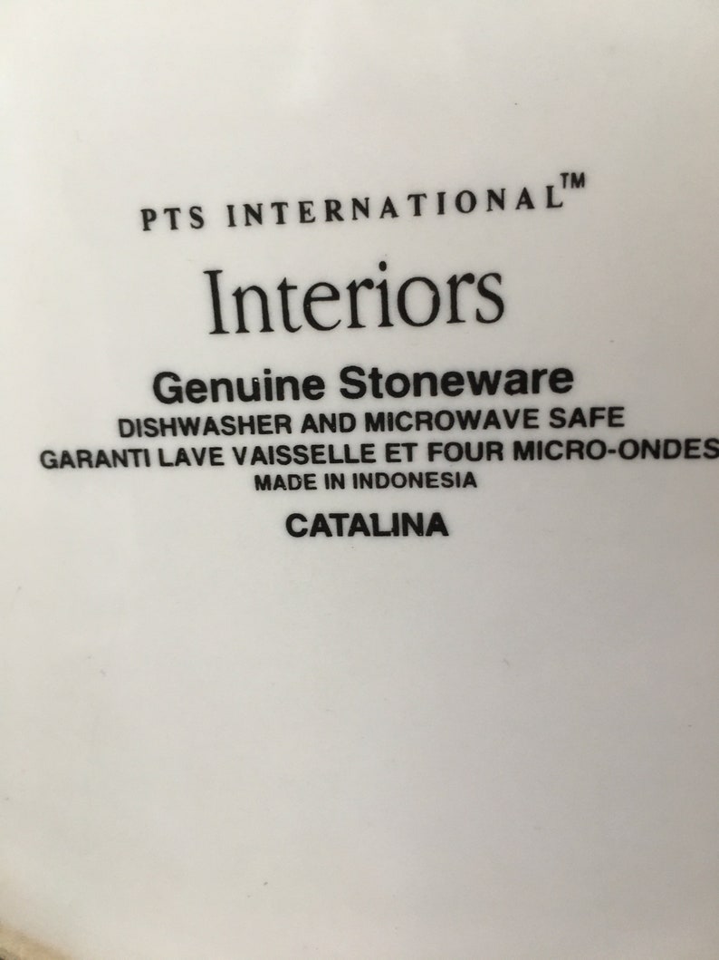 PTS International Interiors Genuine Stoneware Pasta Bowl - Etsy