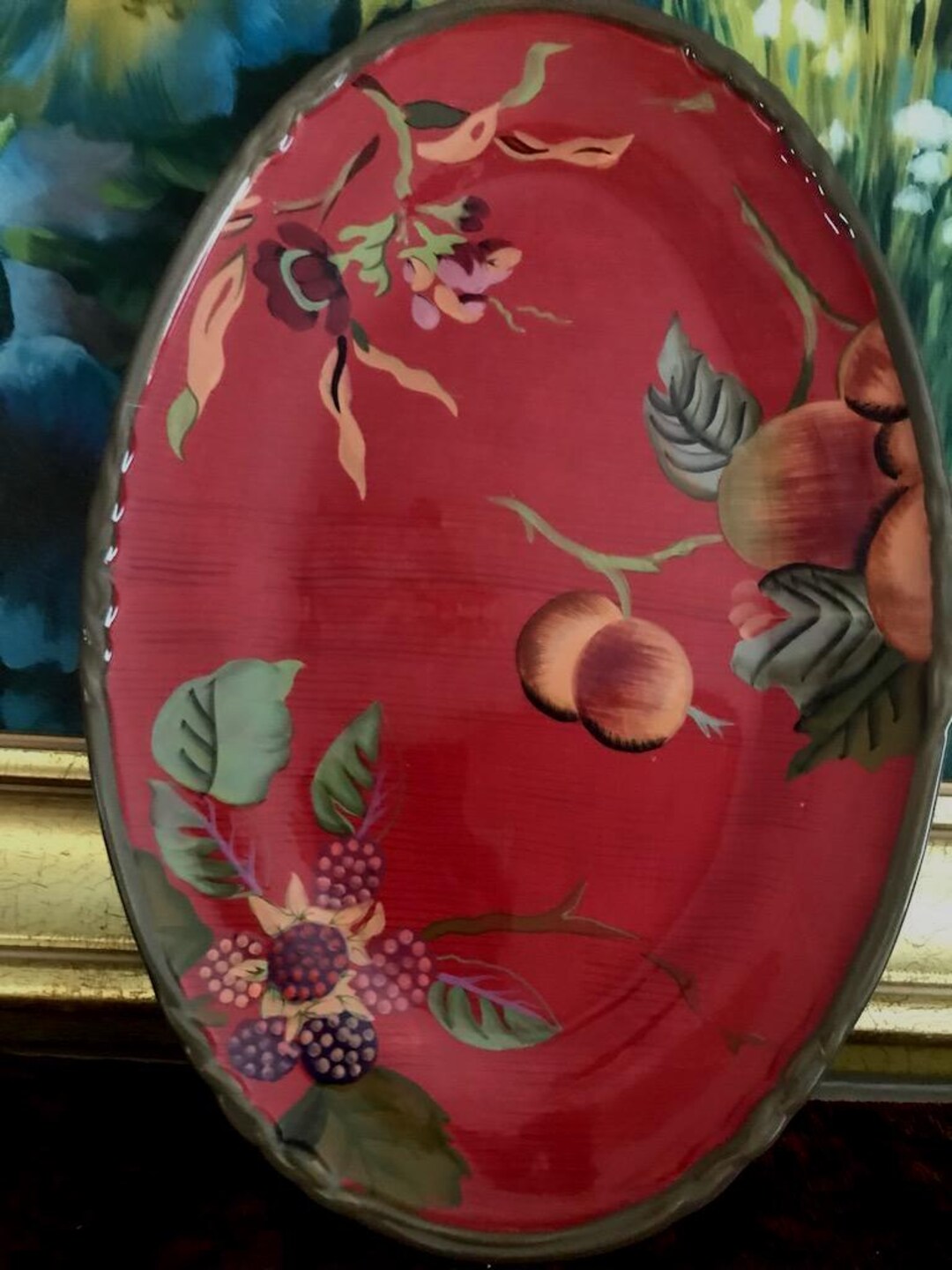 The Octavia Hill Collection by Tracy Potter Oval Serving Platter - Etsy