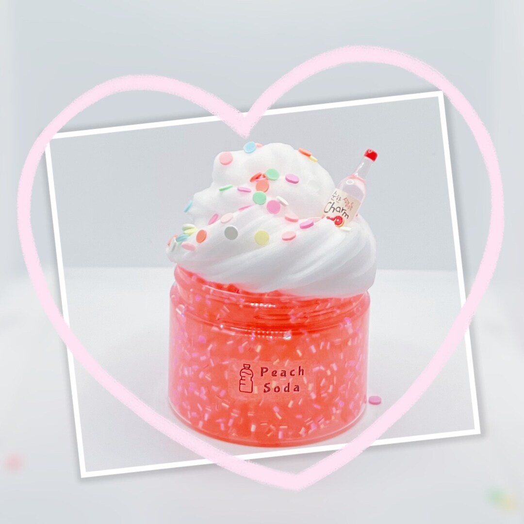 Bingsu Icee Slime Peach Soda UK Seller - Etsy