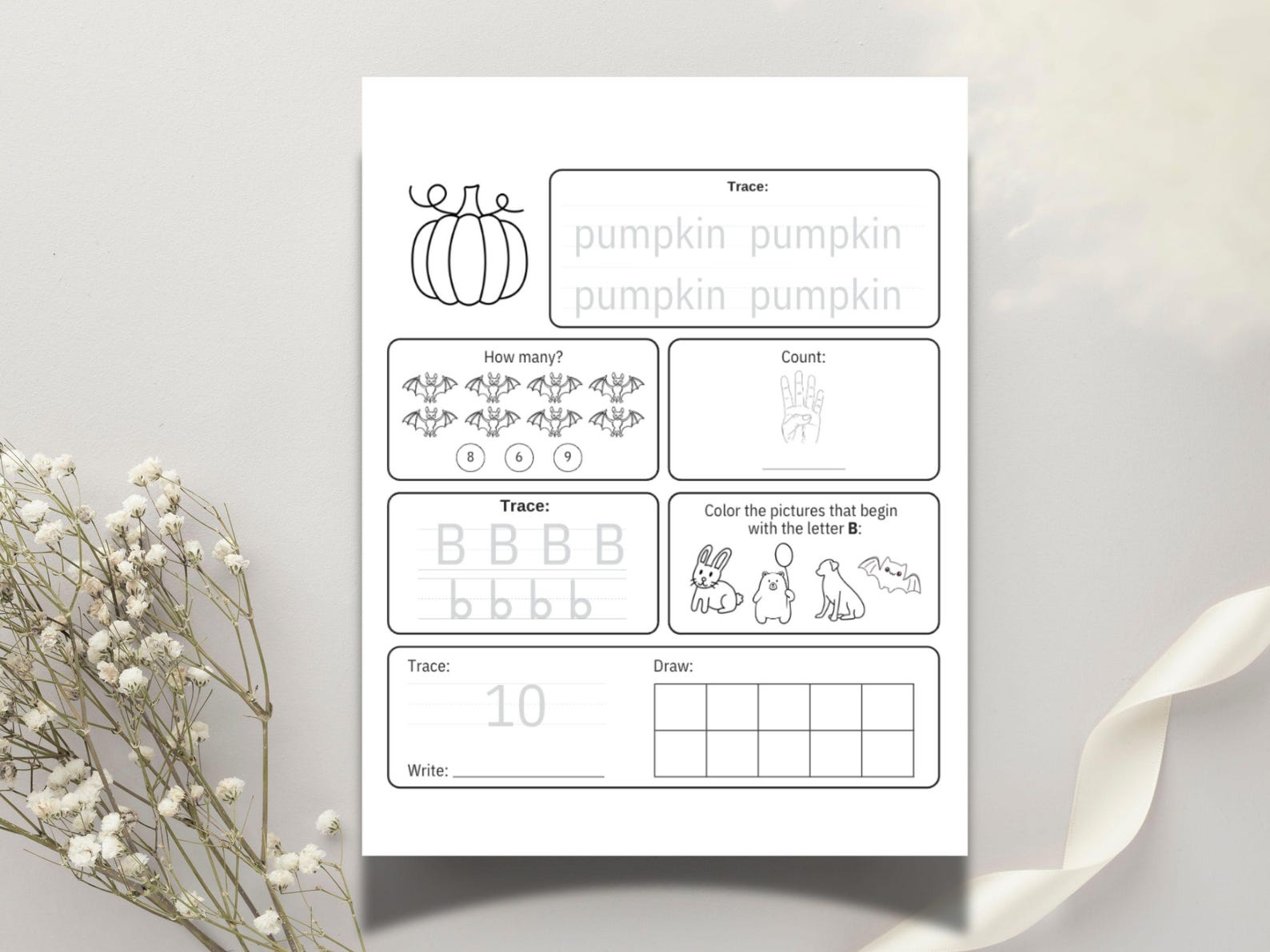 Printable Fall Activity Pages for Kids, Fun Learning Worksheets for ...