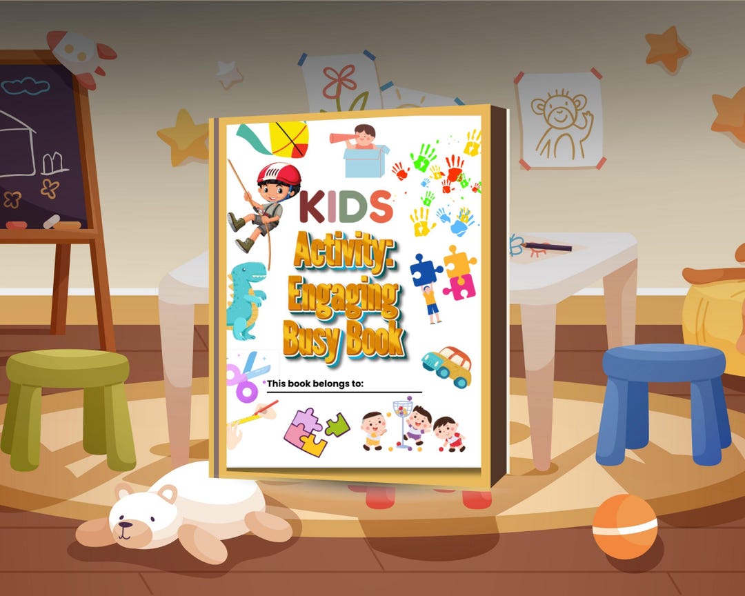 Interactive Kids Activity Busy Book | Printable Preschool Worksheets ...