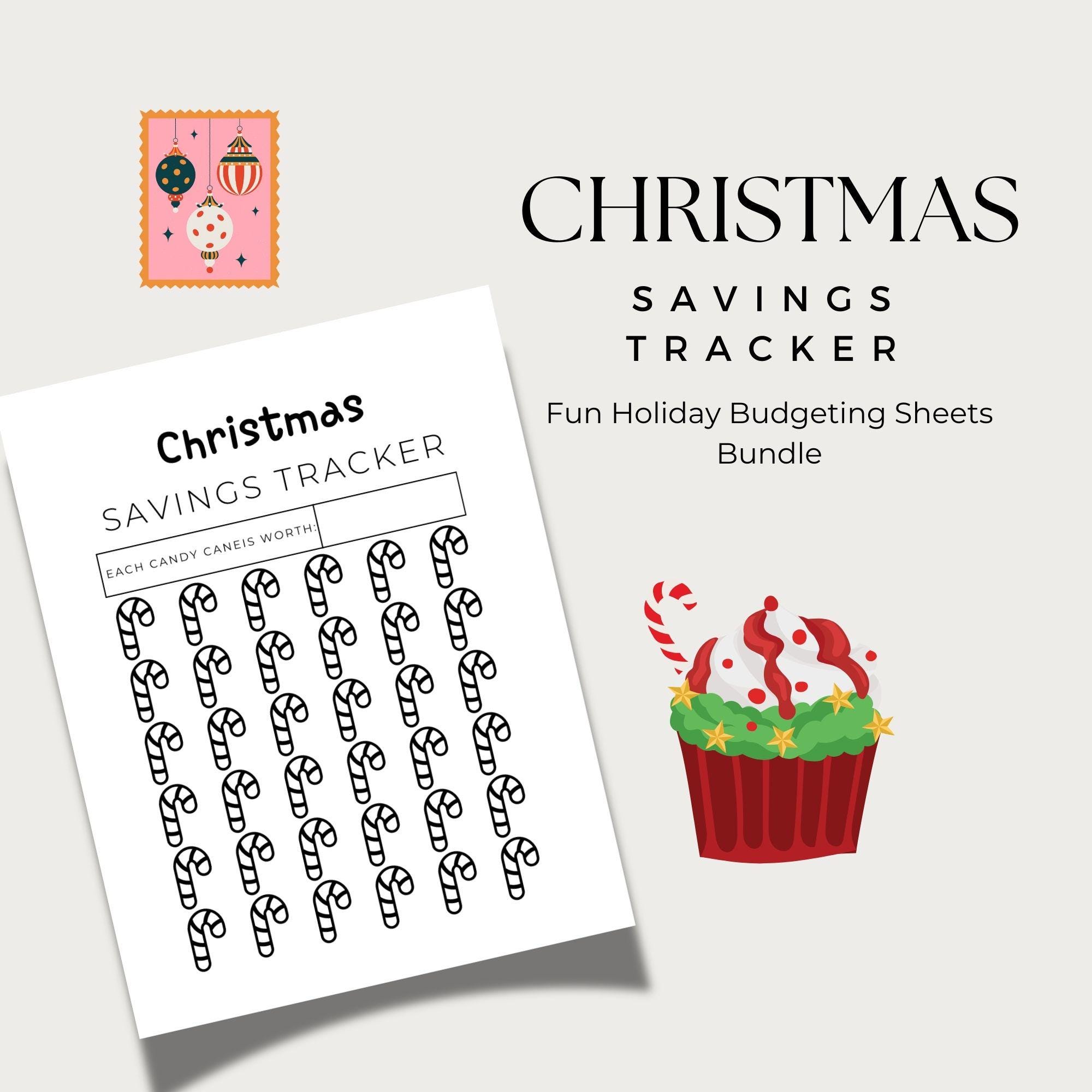 Christmas Savings Tracker Printable Bundle - Fun Holiday Budgeting ...