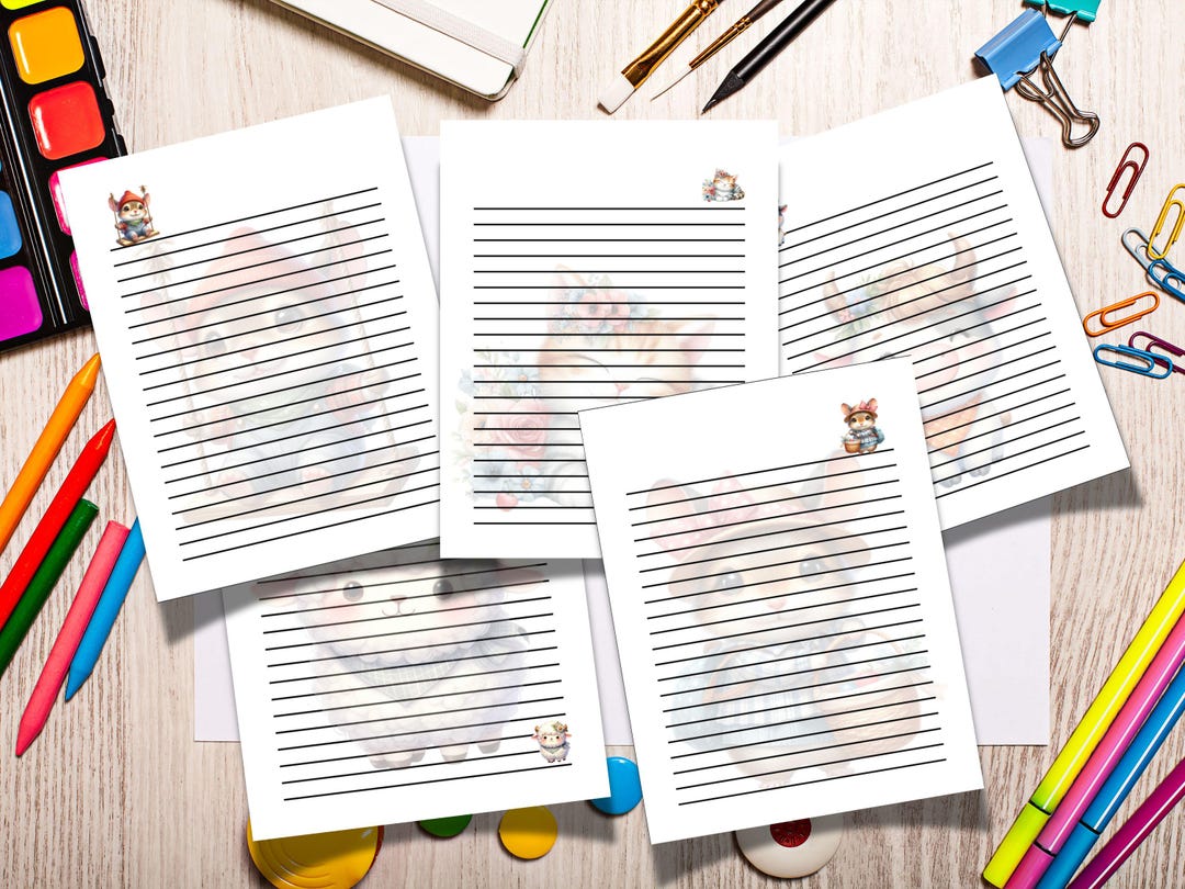 Cute Animal-themed Printable Notepads | 8.5 X 11 Inches | Instant ...
