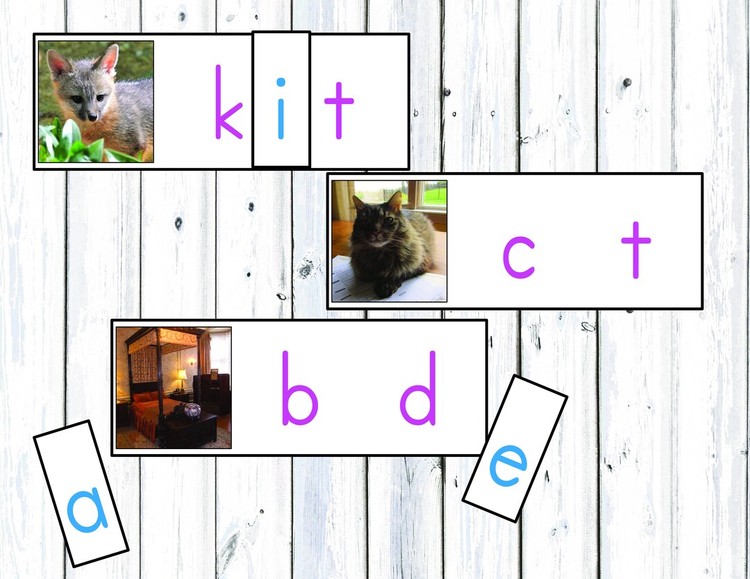 CVC Missing Vowels - Etsy