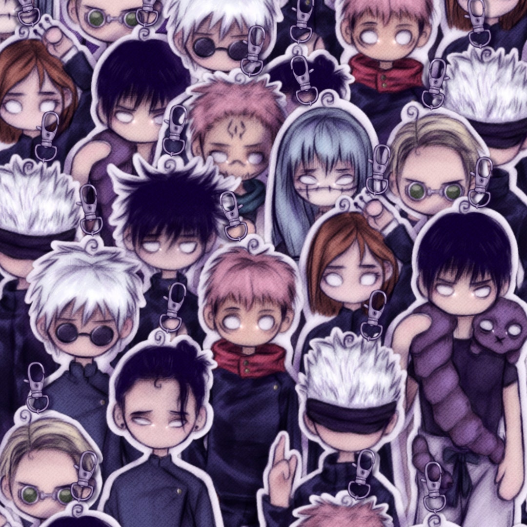 Jujutsu Ka1sen/jjk Fanart Keychains Plushfiends - Etsy