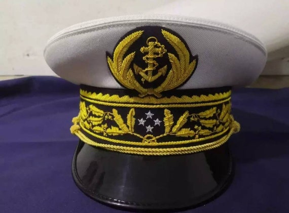 French Army Naval Admiral Military Hat Cap - Etsy