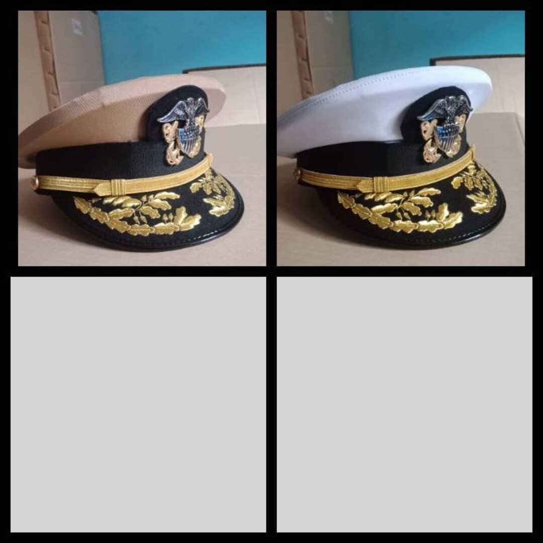 WW2 USA Navy Admiral Caps Set of Two - Etsy