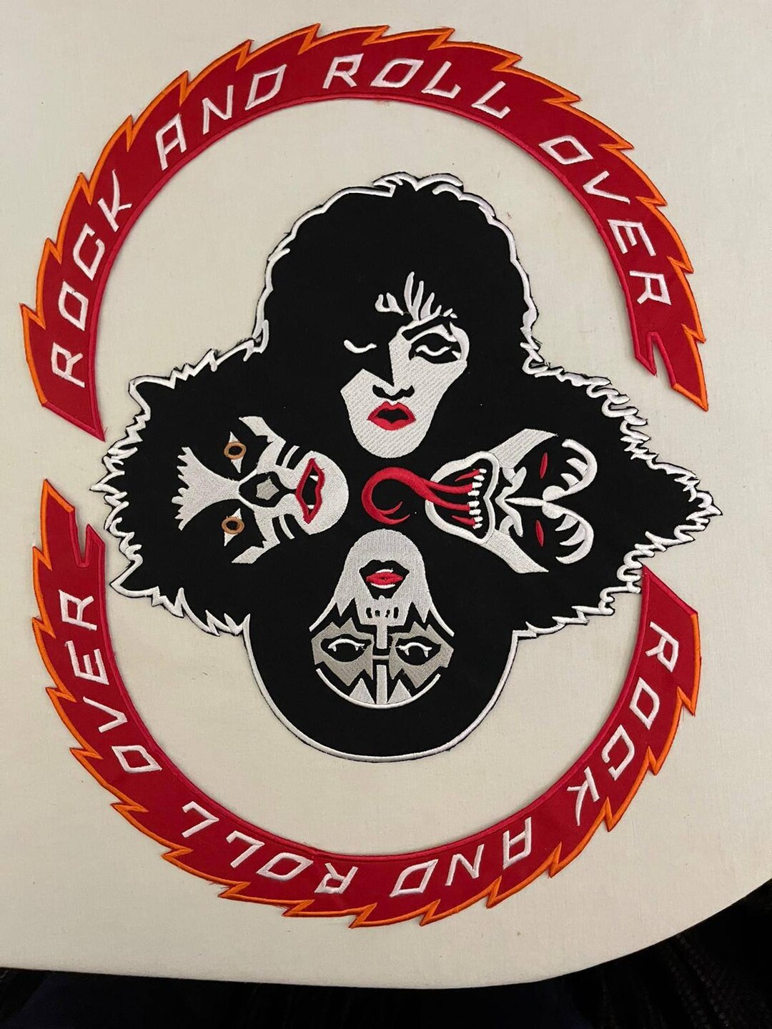Set Kiss Banner Embroidered Big Patches Rock N Roll Over for Back - Etsy