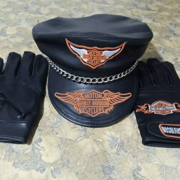 Harley Davidson Skull Cap - Etsy