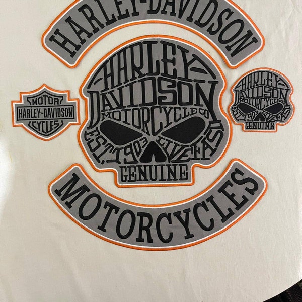 Harley Davidson Skull Patches - Etsy