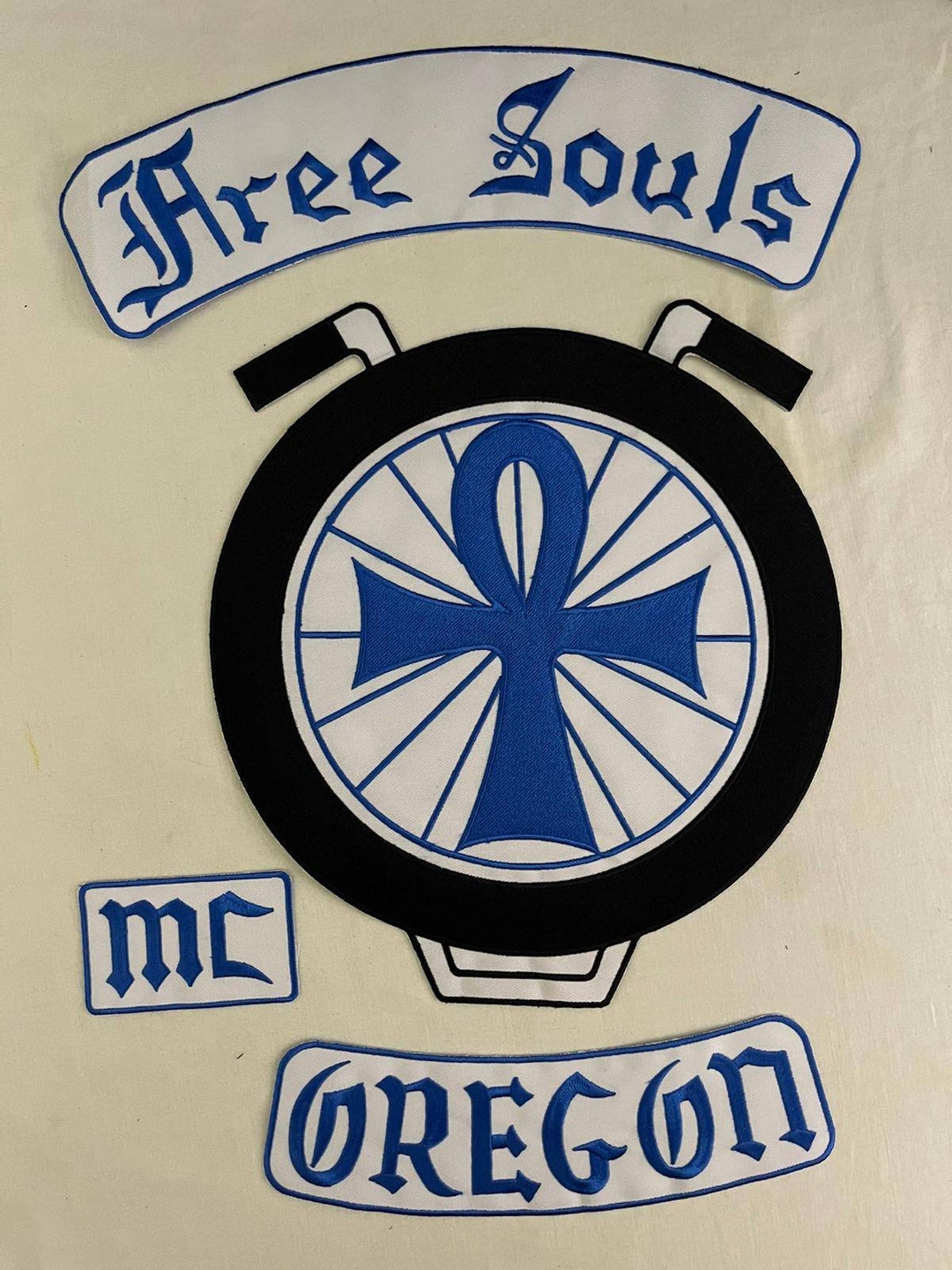 Free Souls Mc 35cm Iron on Embroidered Set - Etsy