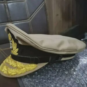 WW2 British Royal Navy Admiral Officer Khaki Hats Caps All Sizes - Etsy