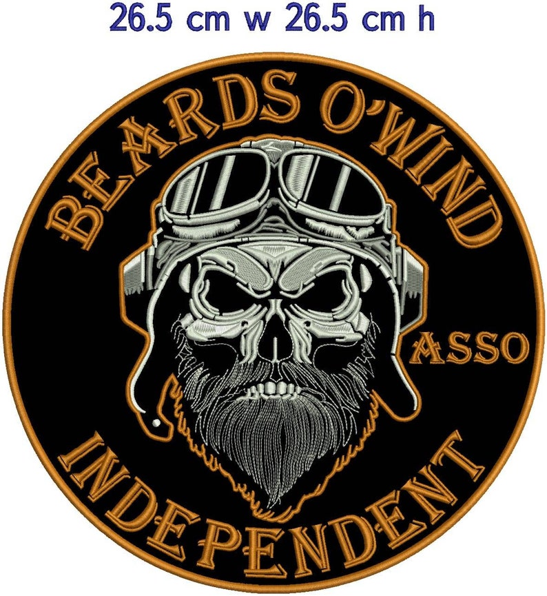 Patches Motorcycle Mc Independent Bikers Patches BEARDS - Etsy