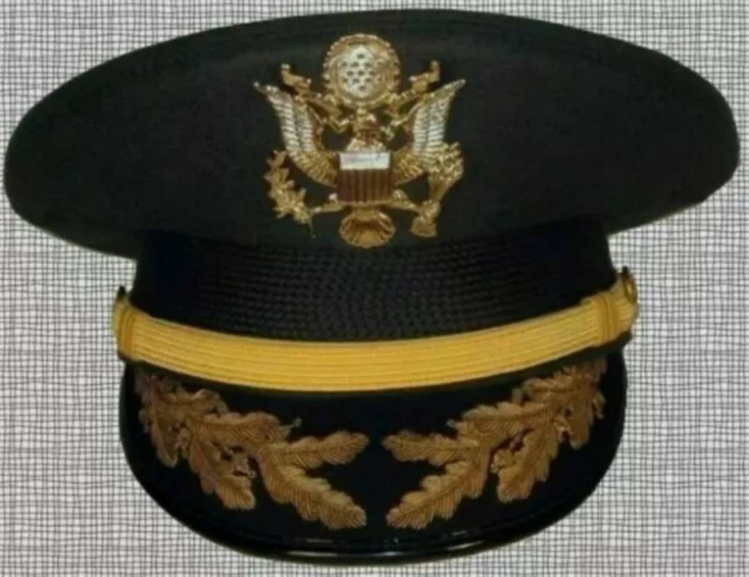 Replica US Army Field Grade Officer Service Dress Greens Wool Hat Cap ...