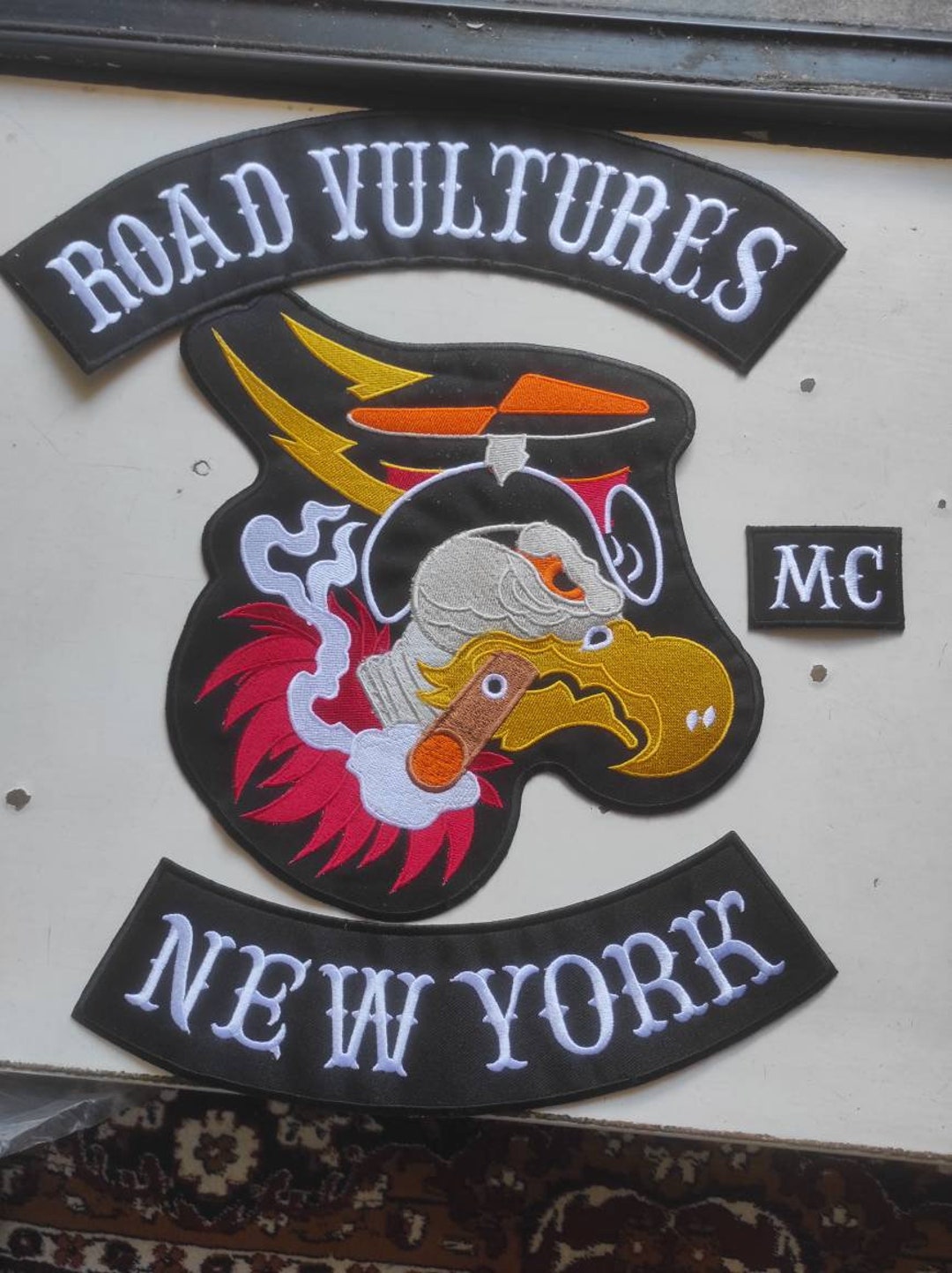Road New Your Mc Embroidery Patches Set of Four Pcs - Etsy
