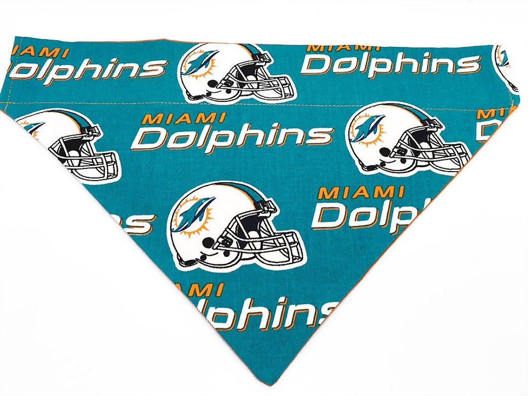 Miami Dolphins Dog Bandana - Etsy