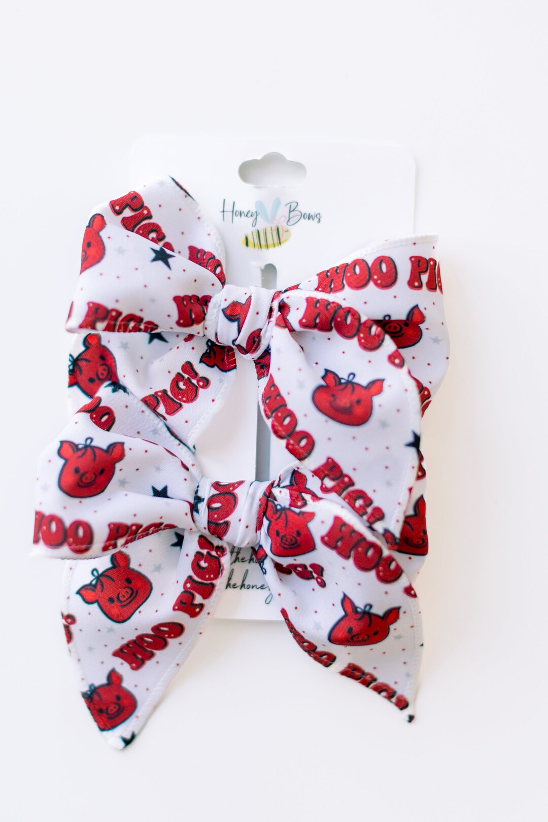 Arkansas Razorback the Honey Bows Hair Bow Newborn to 4 Years Woo Pig ...