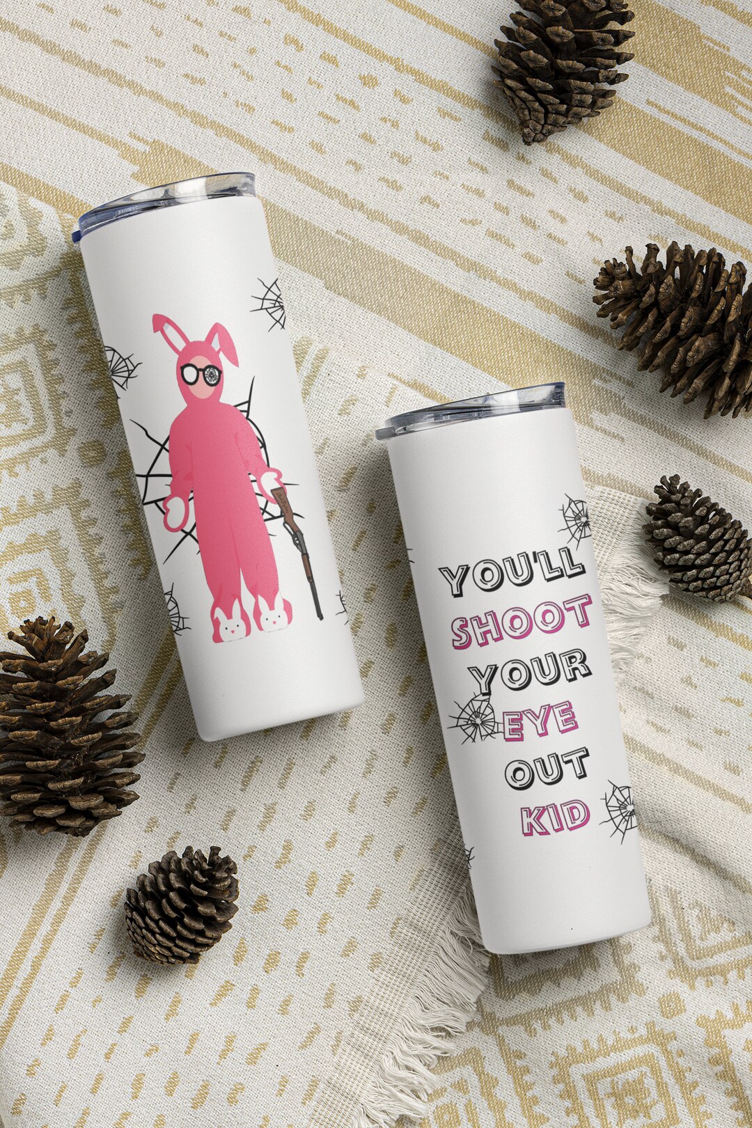 A Christmas Story Ralphie 20 Oz Skinny Tumbler Christmas Movies You'll ...