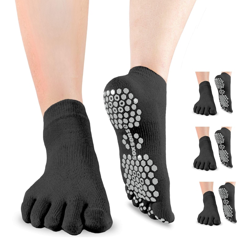 Non Slip Yoga Toe Socks - Etsy