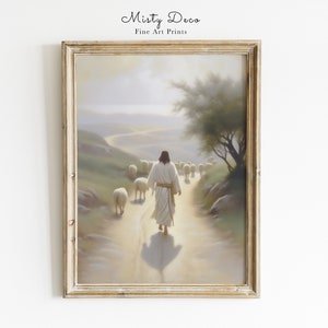 Jesus on the Path, Jesus Walking the Road, the Lord is My Shepherd ...