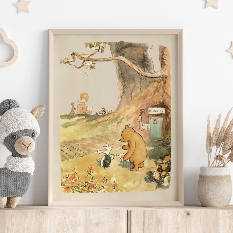 Winnie the Pooh Art - Etsy
