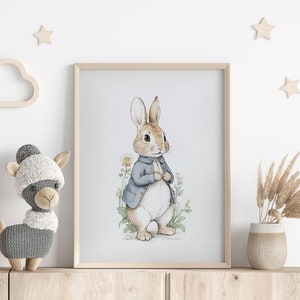 Beatrix Potter Peter Rabbit Illustration, Benjamin Bunny Nursery Wall ...