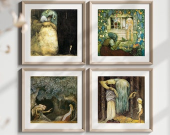 John Bauer the Golden Key Print Poster - Etsy