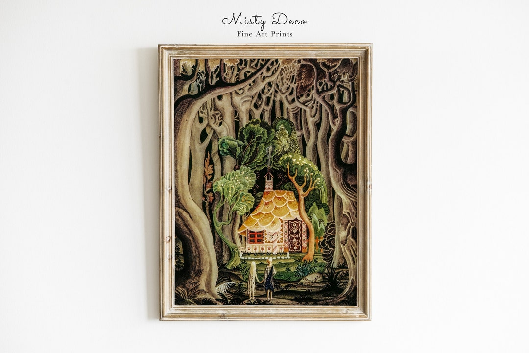 Fairytale Brothers Grimm Art by Kay Nielsen, Hansel and Gretel Wall Art ...