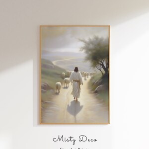 Jesus on the Path, Jesus Walking the Road, the Lord is My Shepherd ...