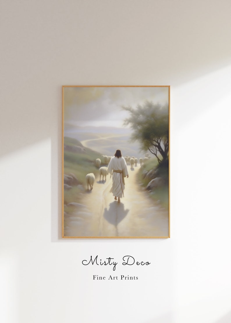 Jesus on the Path, Jesus Walking the Road, the Lord is My Shepherd ...