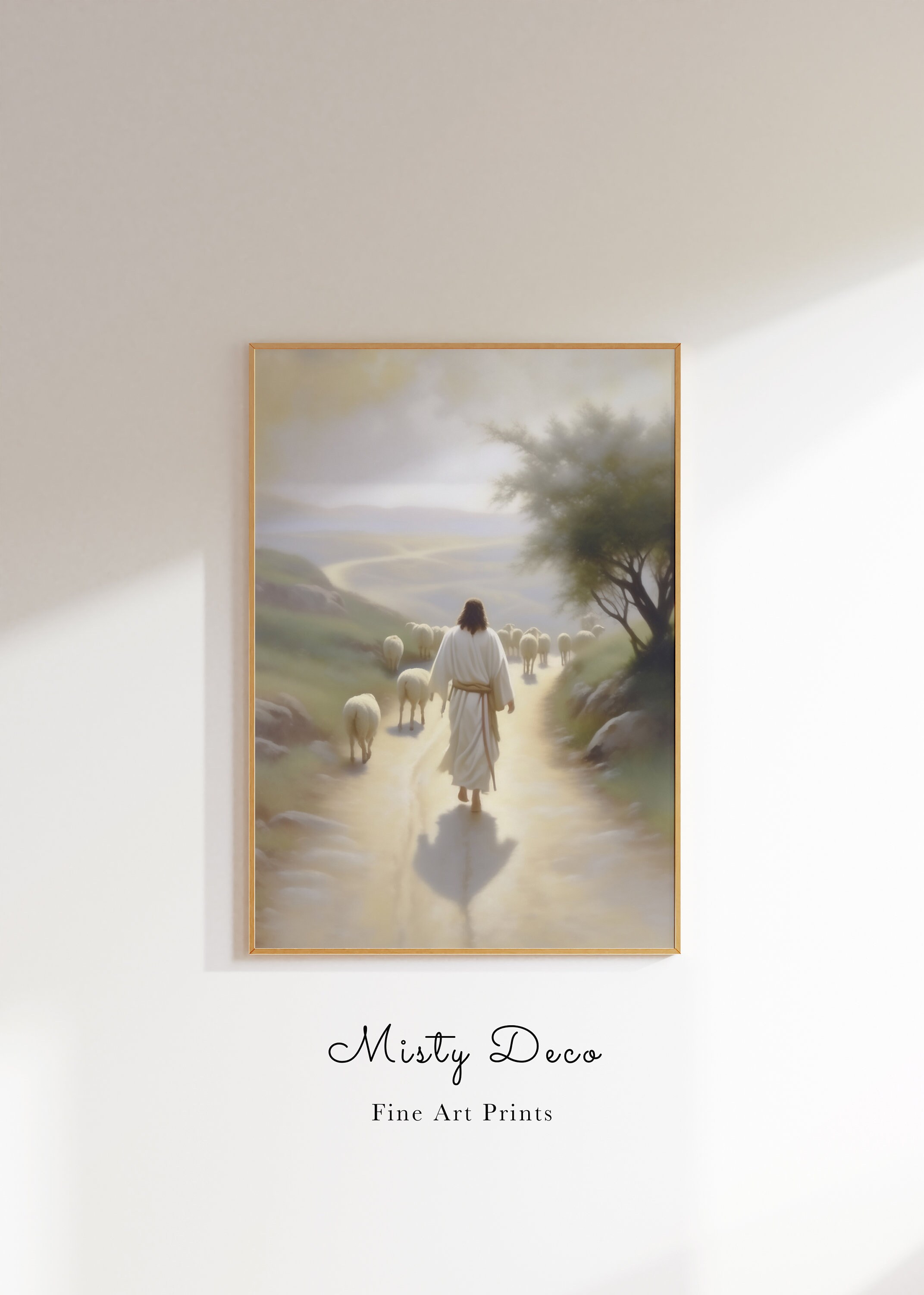 Jesus on the Path, Jesus Walking the Road, the Lord is My Shepherd ...