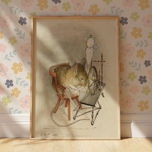 Original Beatrix Potter Mouse Illustration for Nursery, Vintage Gift ...