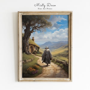 The Shire Collection, 5 Printable Watercolor Paintings of Bilbo Baggins ...