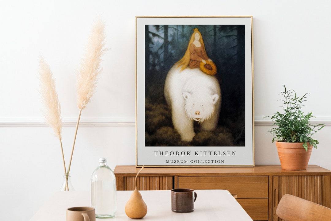 Princess on the White Bear, Theodor Kittelsen Art, Norse Folk Tales ...
