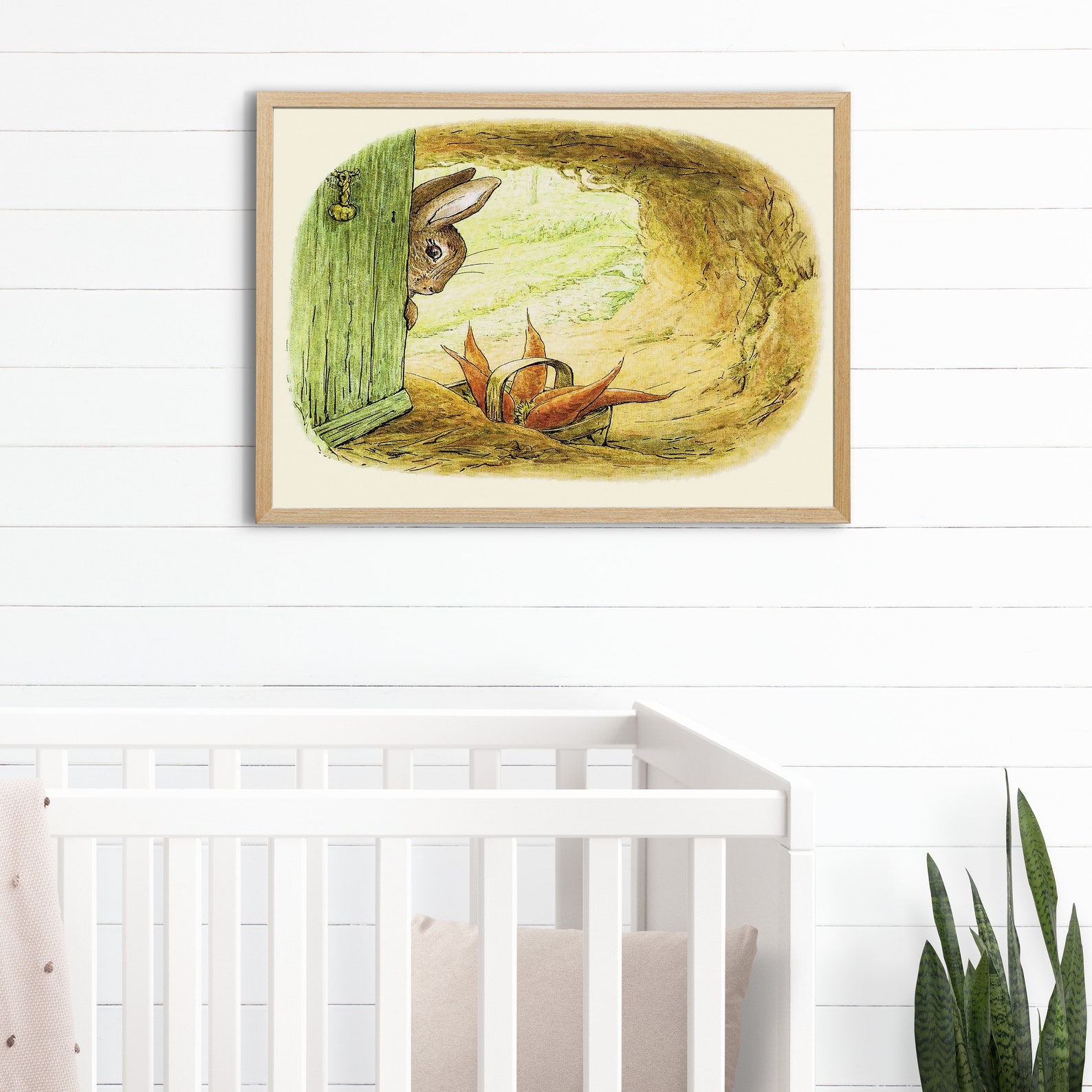 Beatrix Potter Rabbit Poster for Children's Room, Cute Bunny Nursery ...