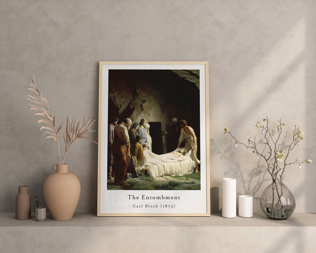 Jesus Christ Printable Fine Art, Christ, the Entombment, Vintage Wall Art, Religious Print Art ...
