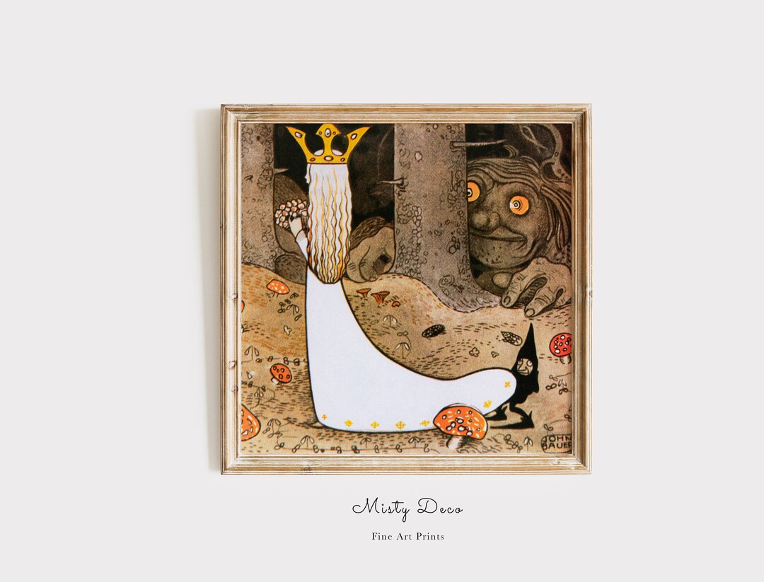 Beautiful Vintage Fairytale Art by John Bauer, Princess Folklore ...