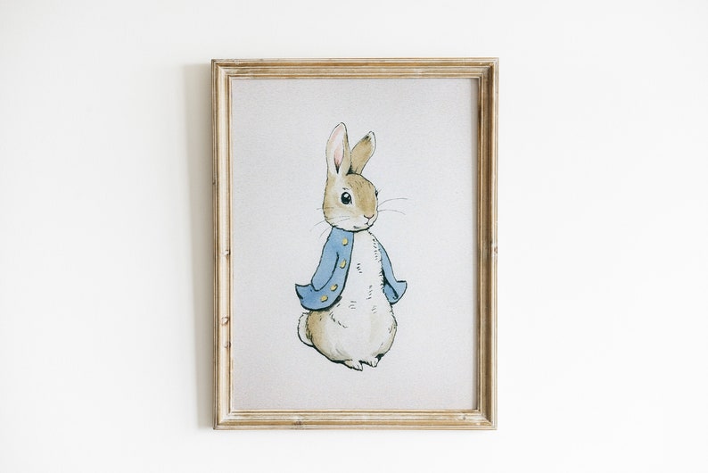 Printable Peter Rabbit Beatrix Potter Illustrations Set of 4, Nursery ...