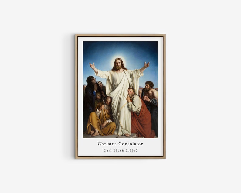 Jesus Christ Fine Art Printable, Christ the Consolator Vintage Art ...