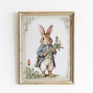 Printable Peter Rabbit Beatrix Potter Illustrations Set of 4, Nursery ...