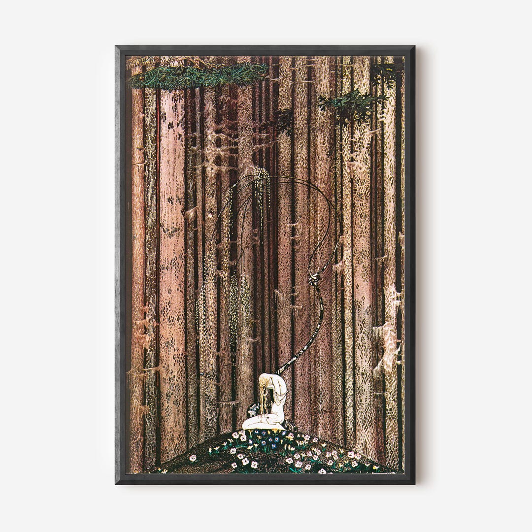 Kay Nielsen Fairytale Fine Art Print: Moody Enchanted Forest ...