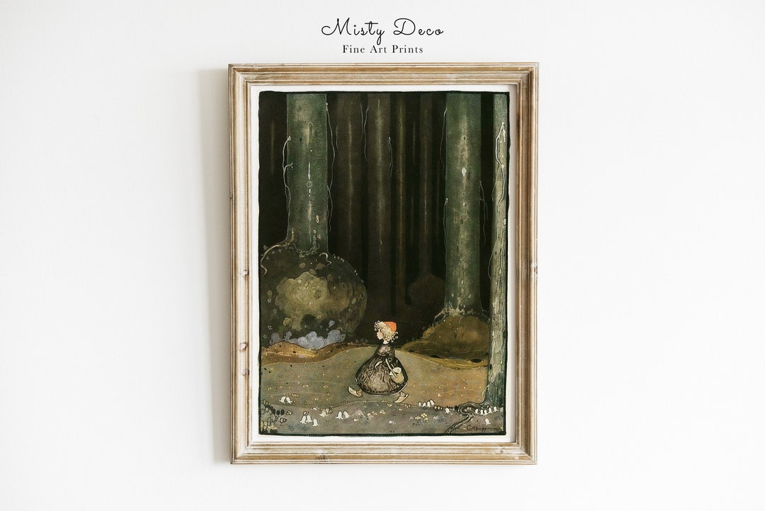 Printable Little Red Riding Hood Poster by Gustaf Tenggren. - Etsy