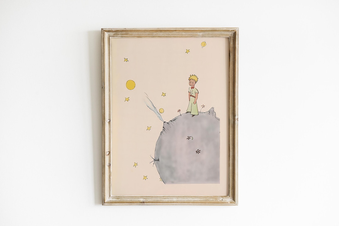 The Little Prince Fine Art Print, Le Petit Prince Book Cover Poster ...