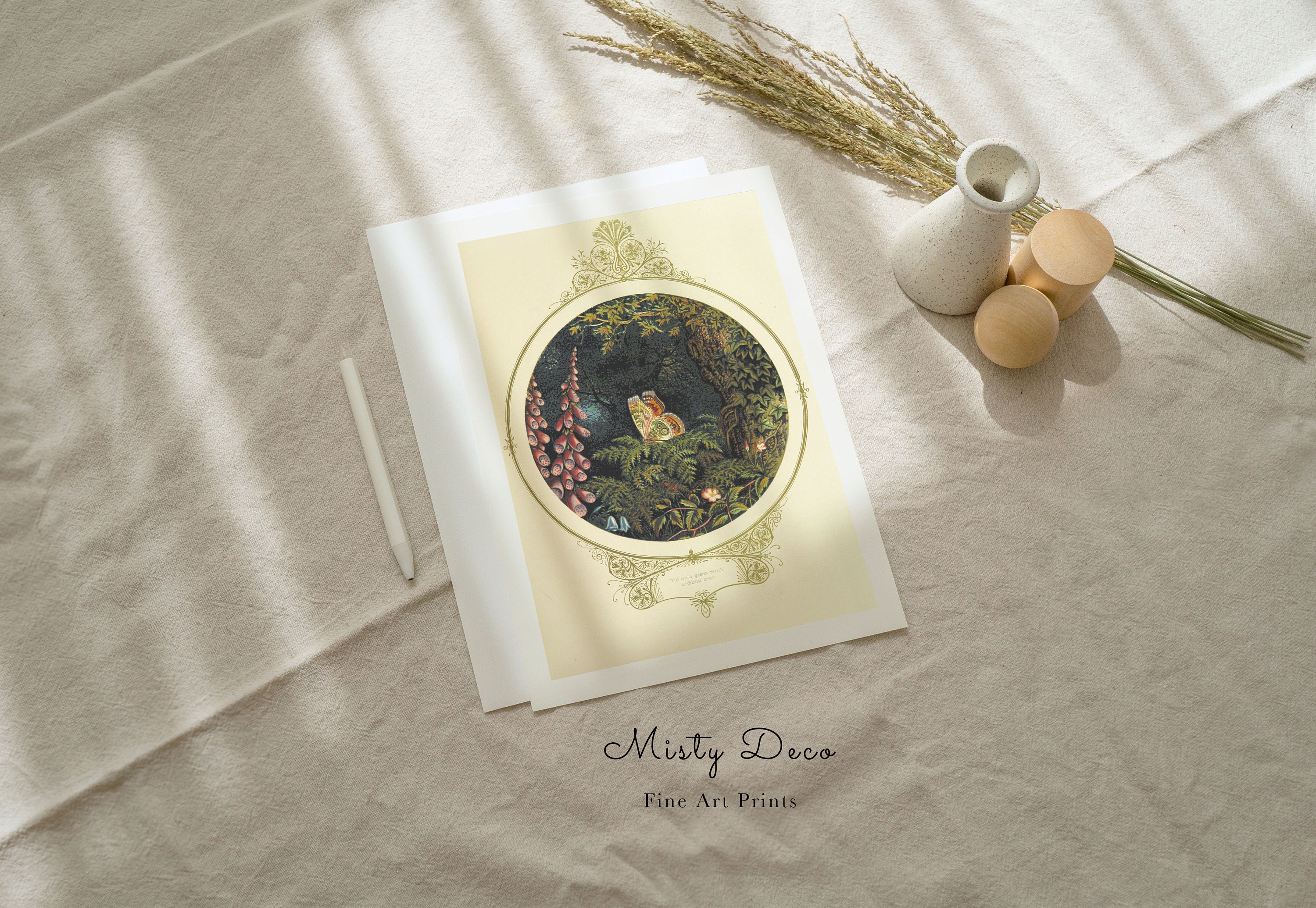 Cute Vintage Fairy Tale Butterfly Printable Wall Art Vintage - Etsy