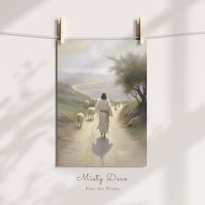 Jesus on the Path, Jesus Walking the Road, the Lord is My Shepherd ...
