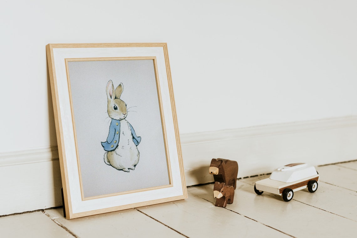 Beatrix Potter Peter Rabbit Illustration, Benjamin Bunny Nursery Wall ...