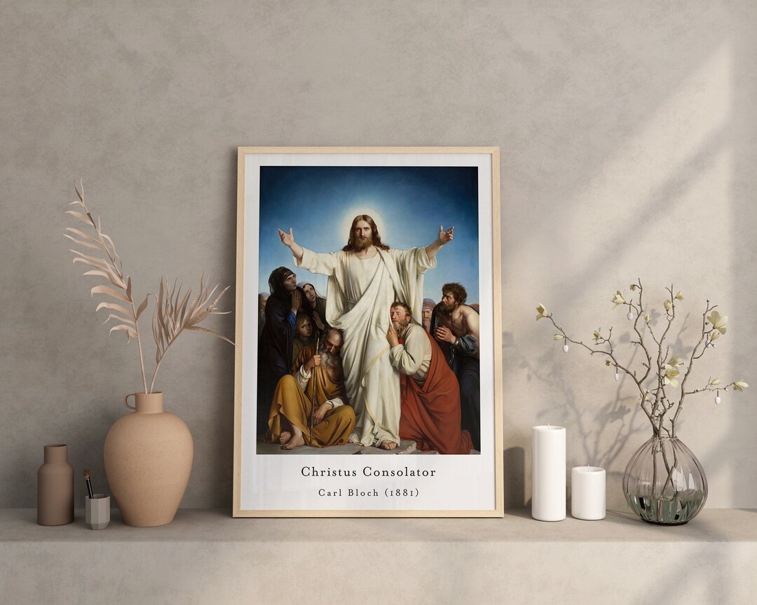 Jesus Christ Fine Art Printable, Christ the Consolator Vintage Art ...