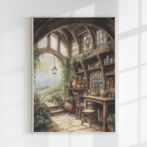 The Shire, Inside Bilbo Baggins Home, Hobbiton's Hobbit Hole, Lord of ...